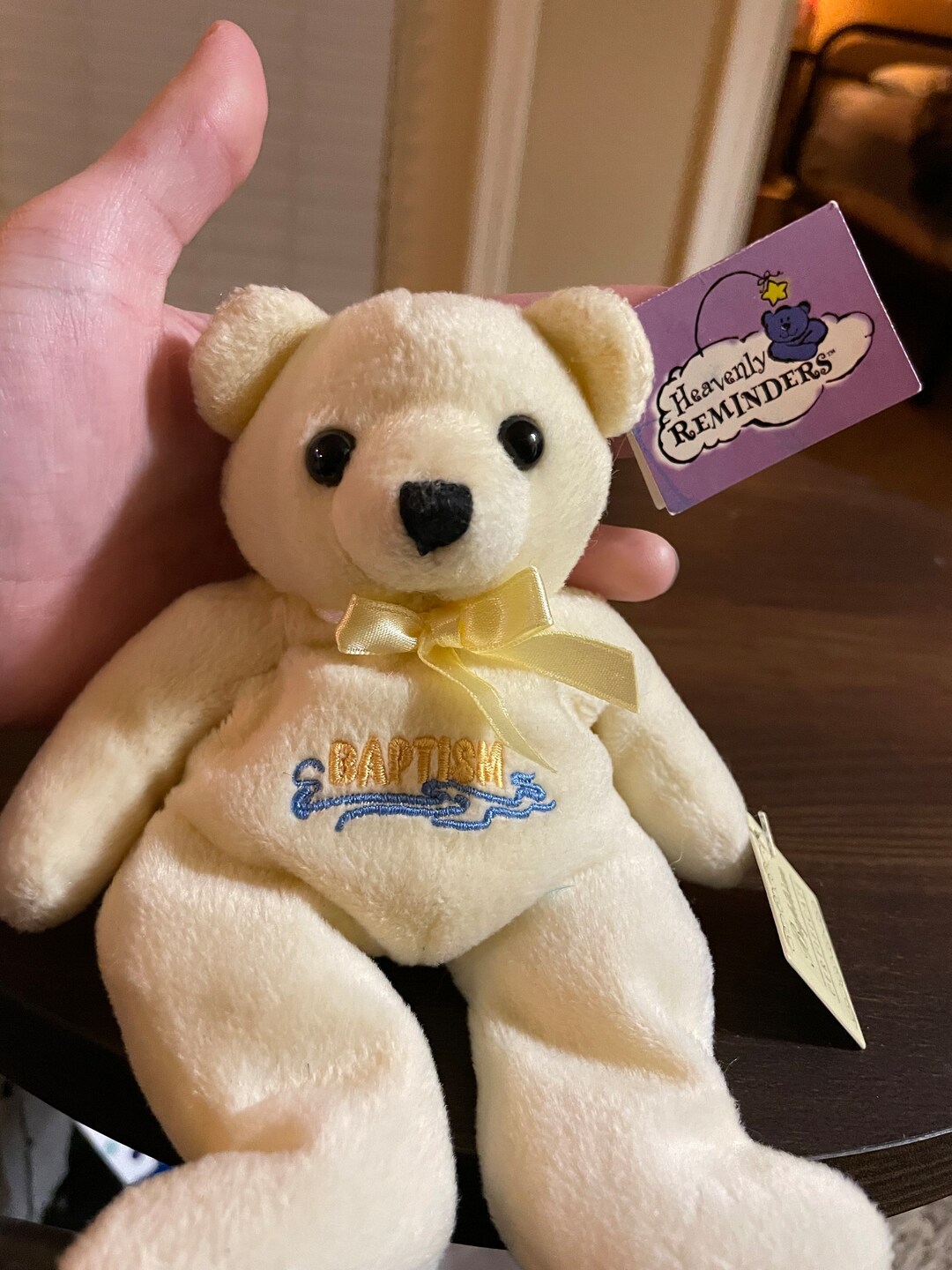 Heavenly Reminders Baptism Bear Plush NWT - Etsy
