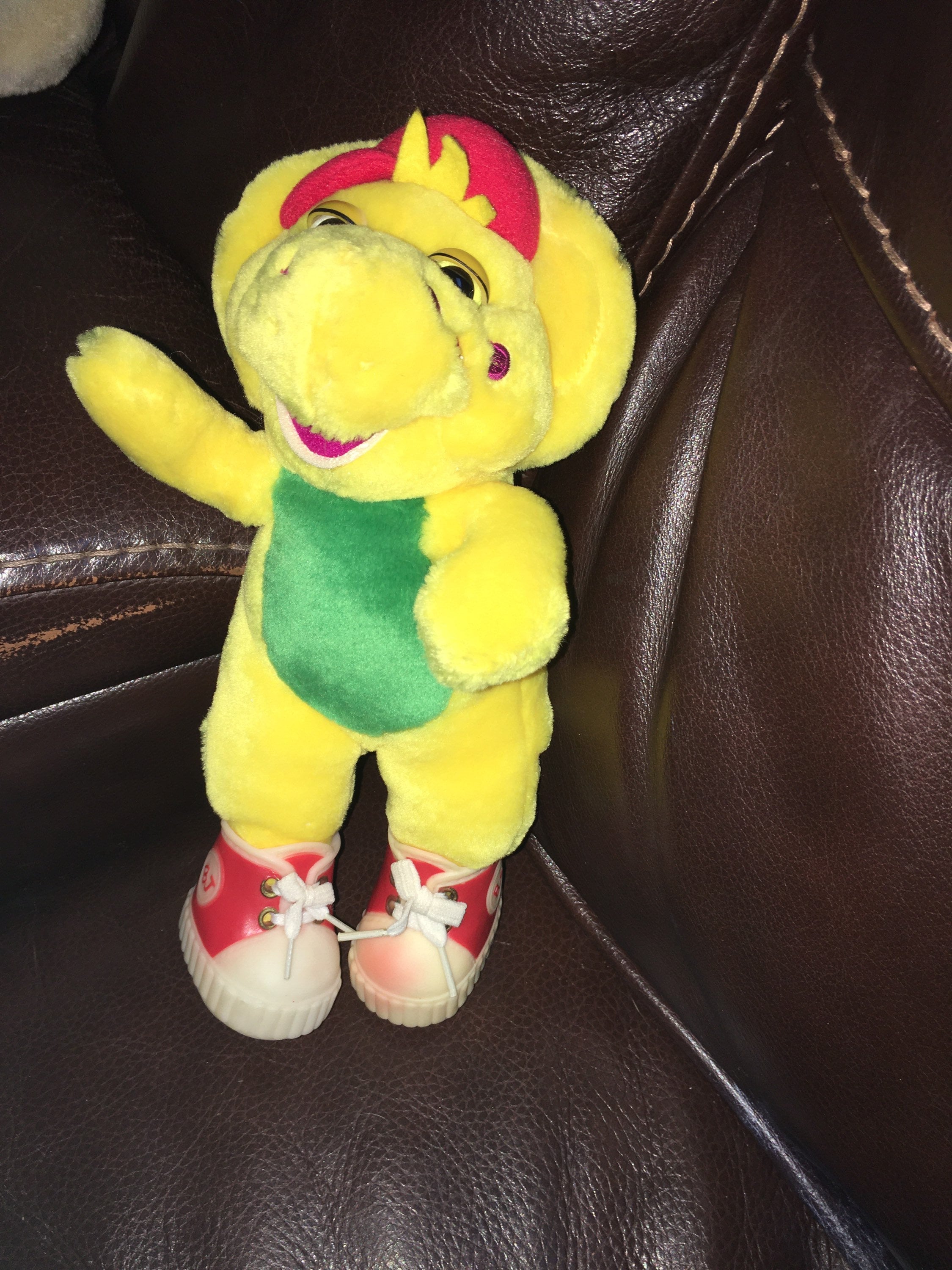 Barney Friends BJ Dino Dinosaur Yellow Green Red Tennis Shoes - Etsy