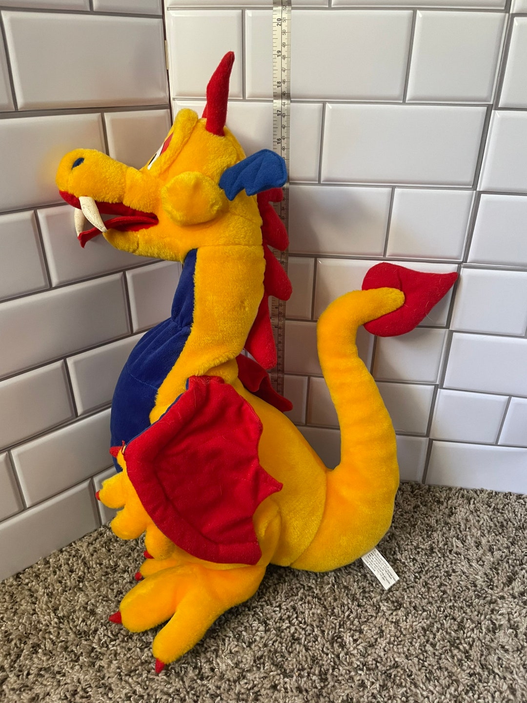 Classic Toy Co 2001 Large Dragon Plush - Etsy
