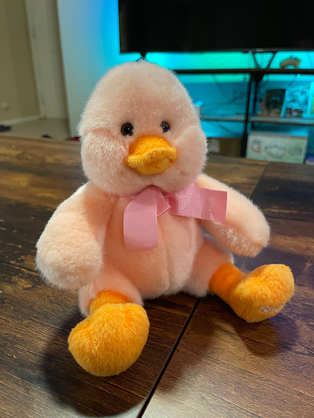 Russ Pink Duck Plush - “sweetie” on Foot - Etsy