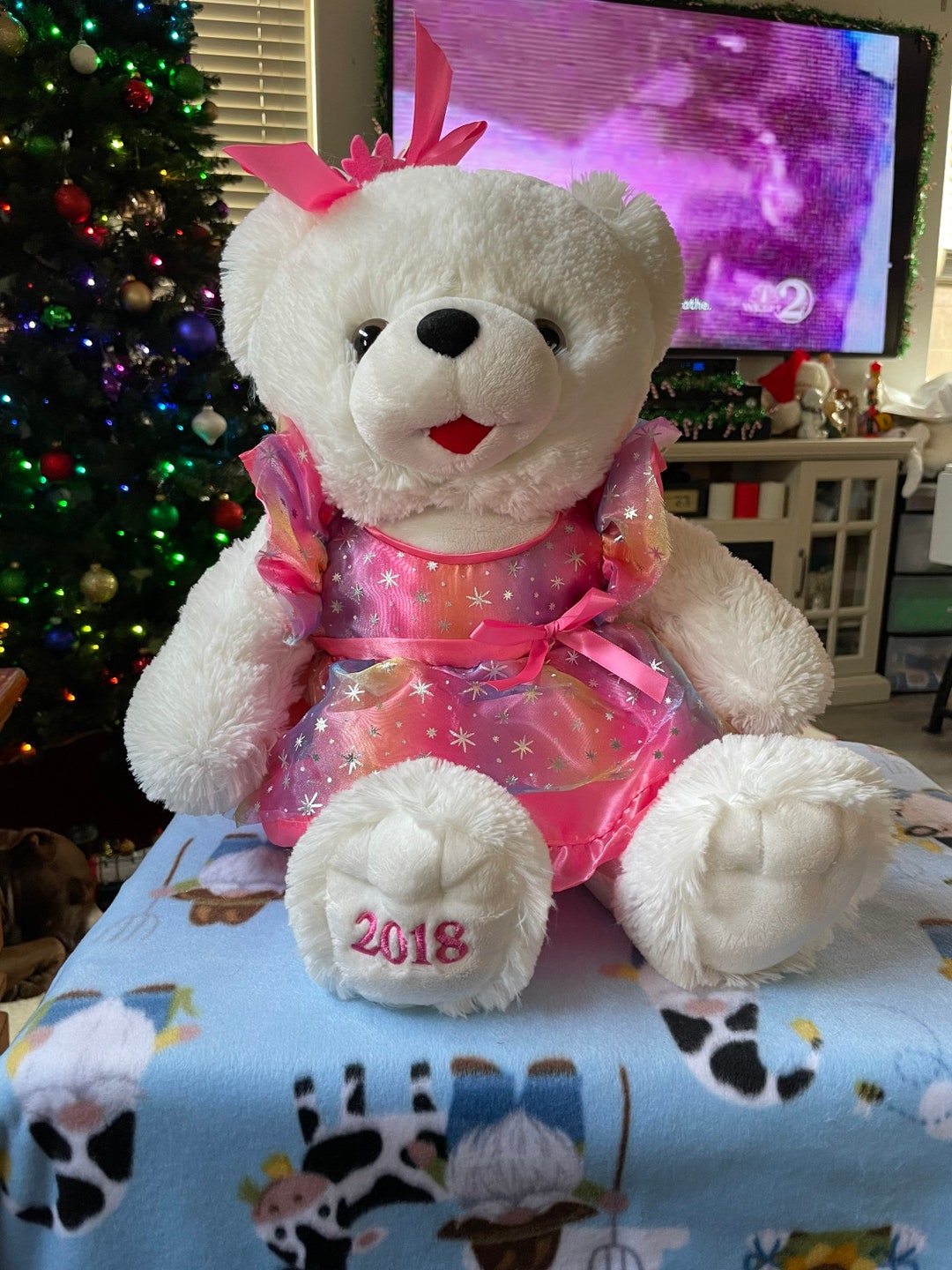 Holiday Time Snowflake Plush Teddy Bear Stuffed Animals - Etsy