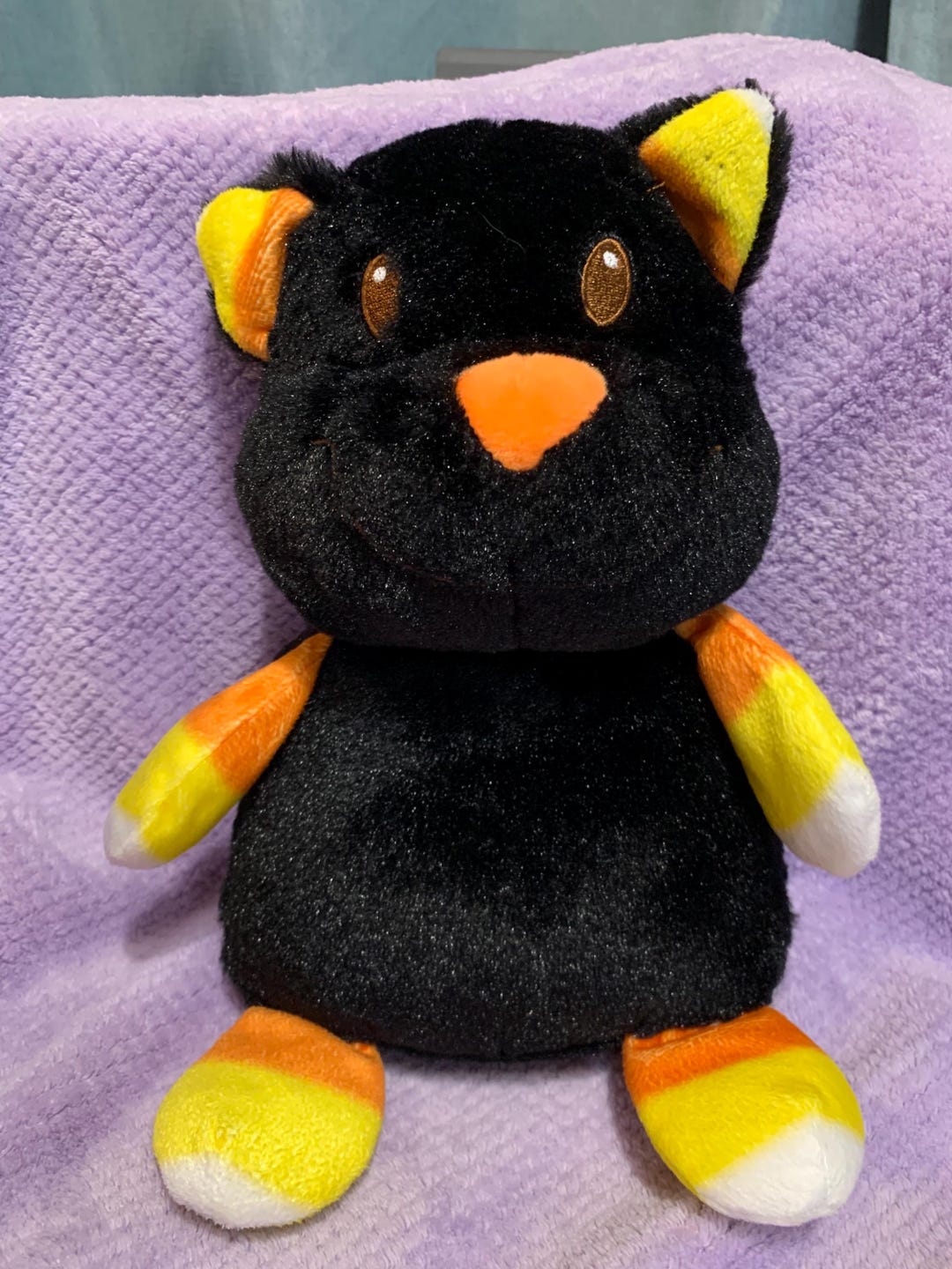 Cattycorn Black Kitty Cat Candy Corn Plush. Adorable! Kellytoy Sugar ...