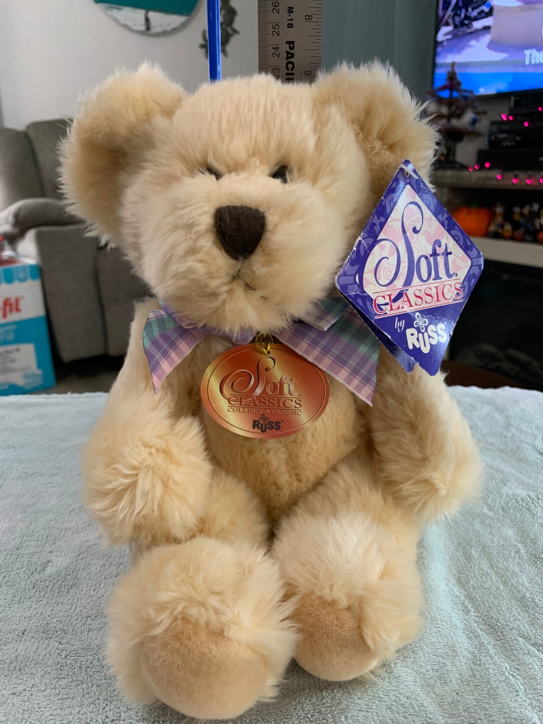 Vintage Soft Classics by Russ Cream Teddy Bear Plush Teddy Bear 12 ...