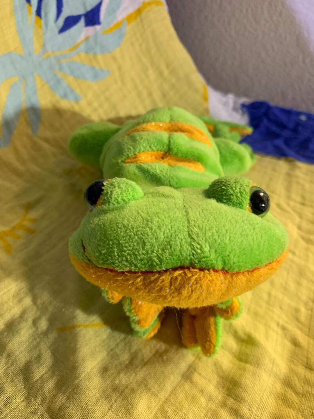 Webkinz Green and Yellow Lemon Lime Gecko Plush. No Code. Absolutely ...