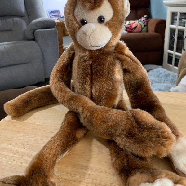 Monkey Plush Long Arms - Etsy