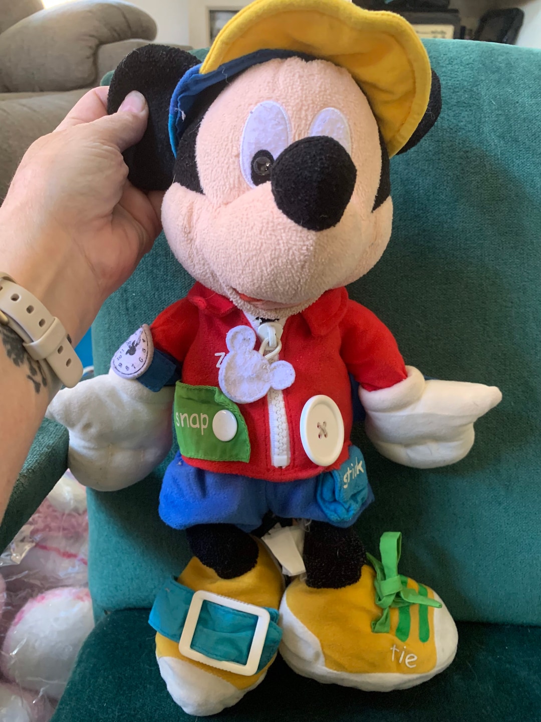 Disney Mickey Mouse Talking Plush Learn to Dress - Etsy
