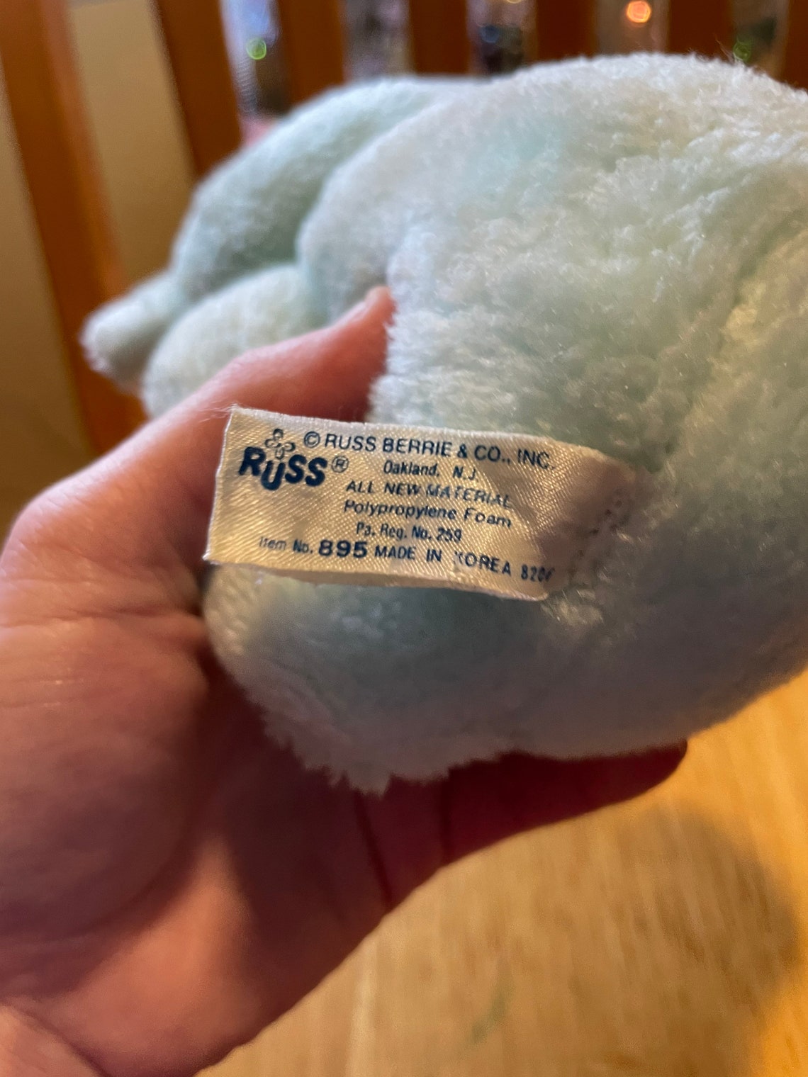 Russ Berrie Tubbles Blue Teddy Bear Vintage Rare and HTF - Etsy