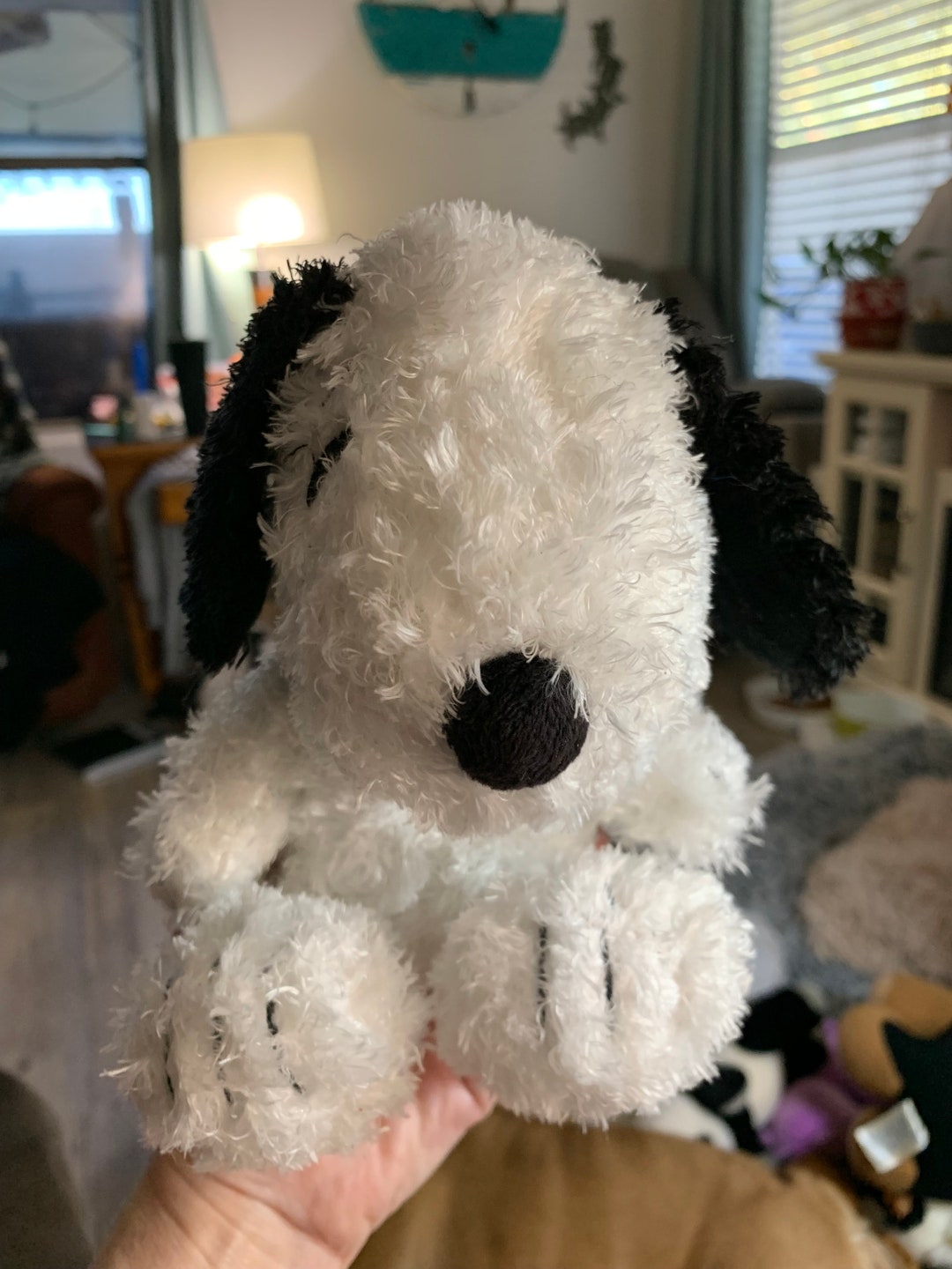 Peanuts Snoopy Curly/fuzzy Plush. Small Approximately 6 - Etsy