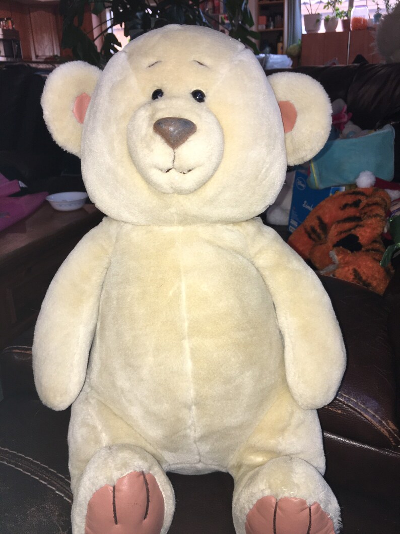 24k Polar Puff Large Bear Stuffed Animal Plush Toy 1994 - Etsy