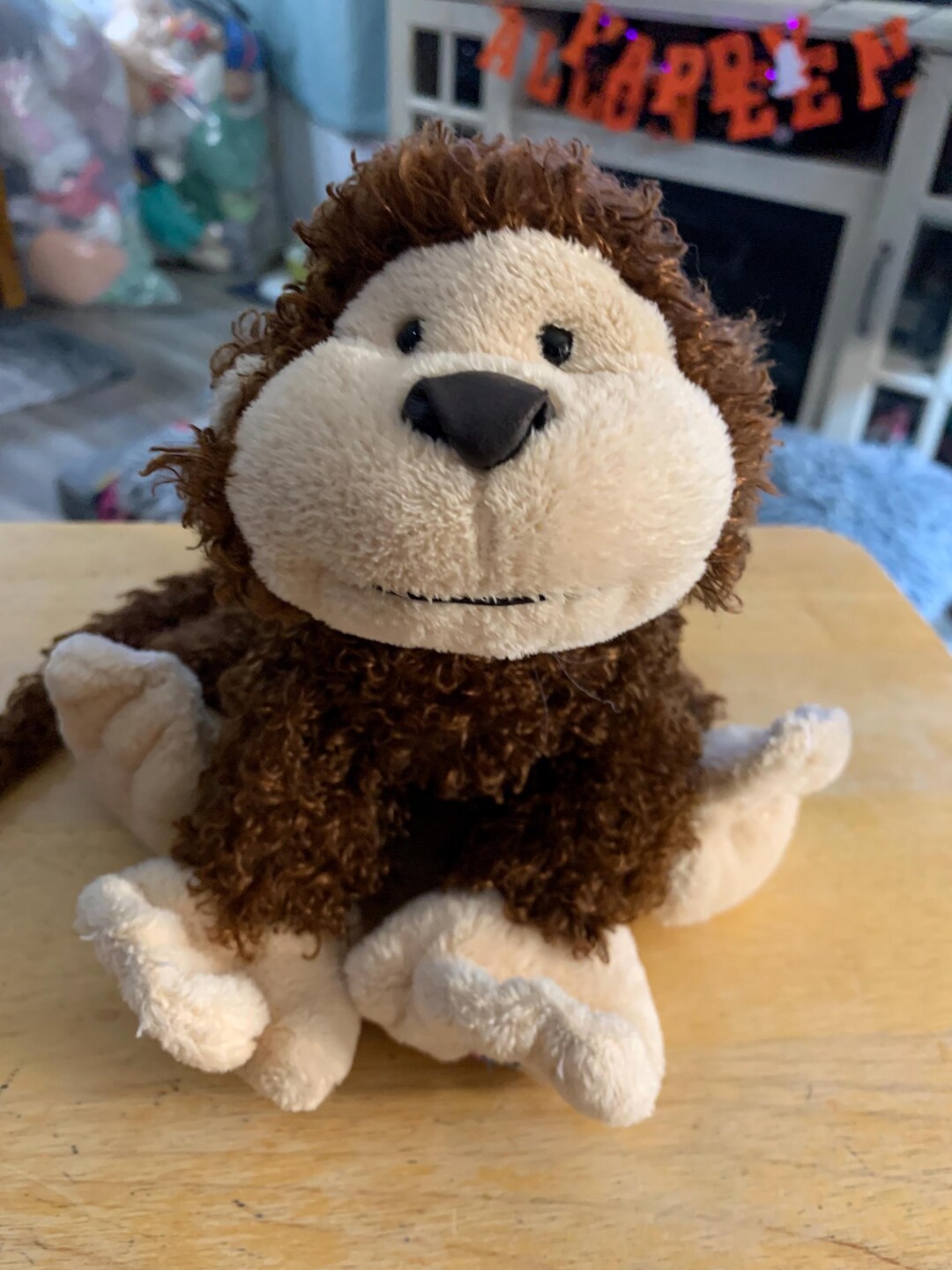Webkinz Brown and Tan Cheeky Monkey Plush. Regular Size Size. No Code ...