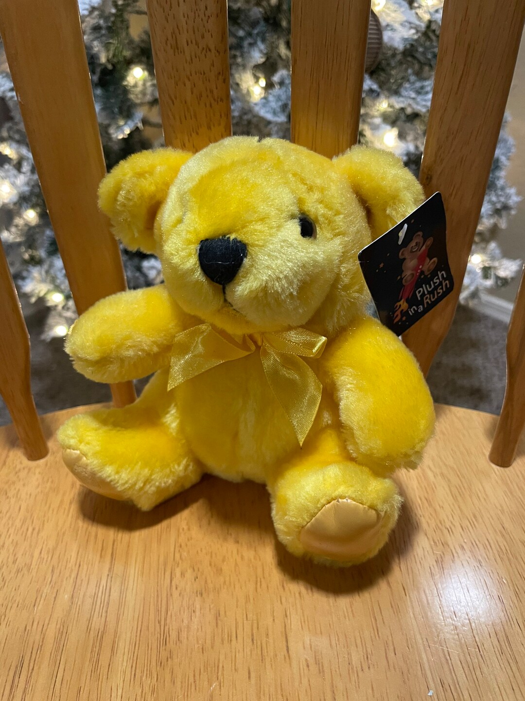 Plush in a Rush Yellow Teddy Bear NWT Stuffed Animal Toy Plush - Etsy