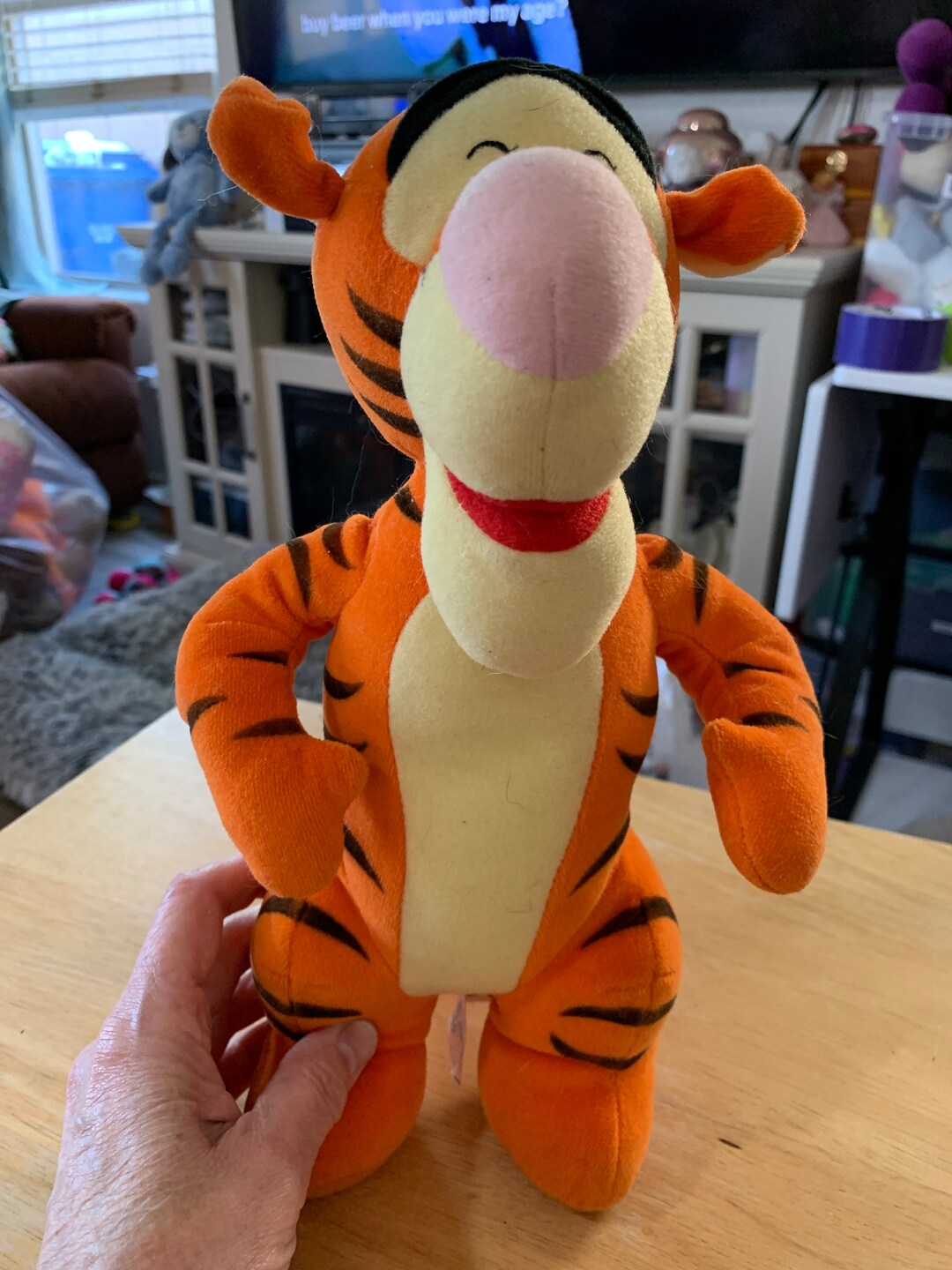Mattel Tigger Standing Stuffed Animal Plush Toy Vintage for Kids Disney ...