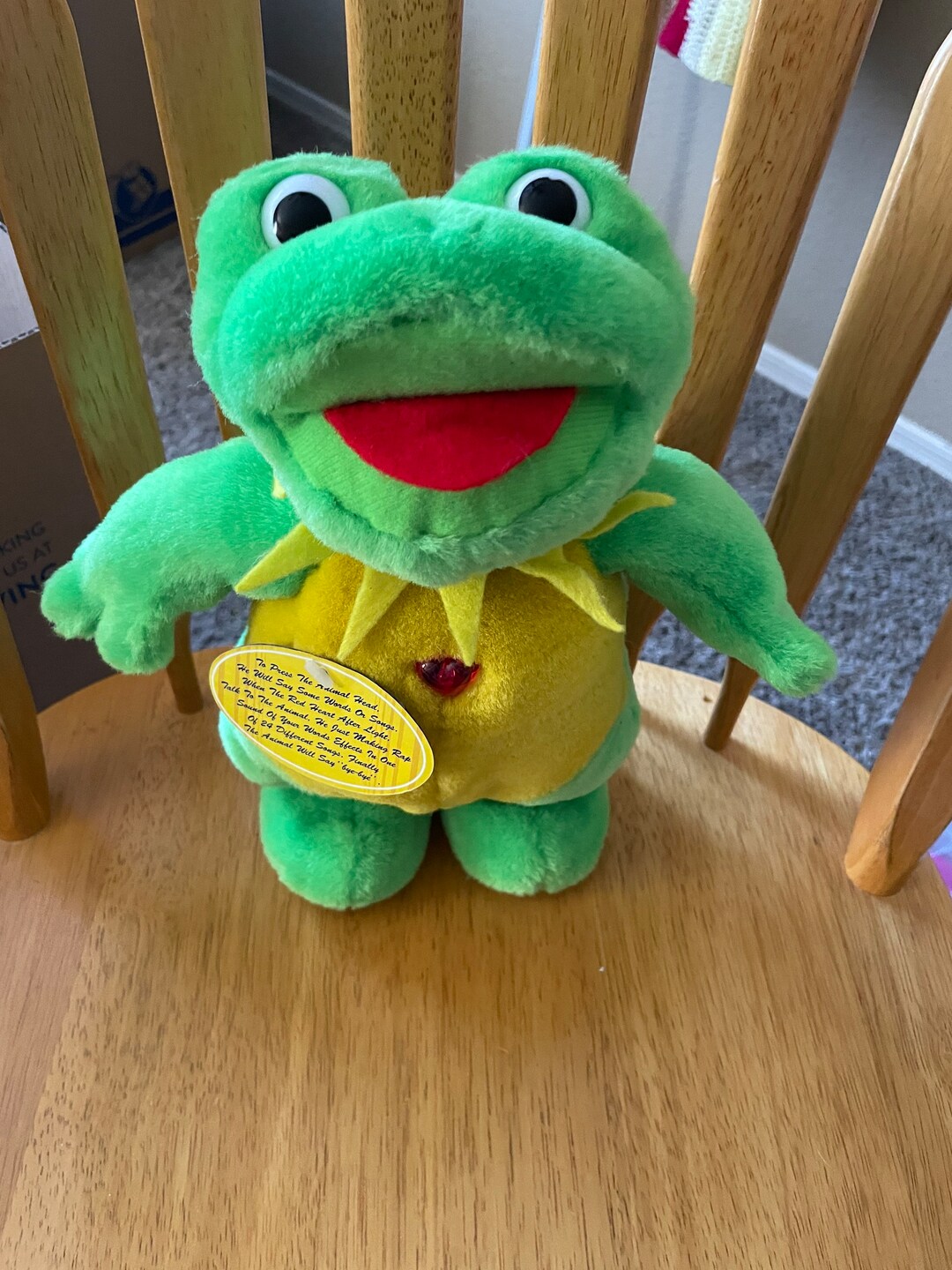 Standing Talking and Singing Frog Plush - Unsure of Brand - Etsy