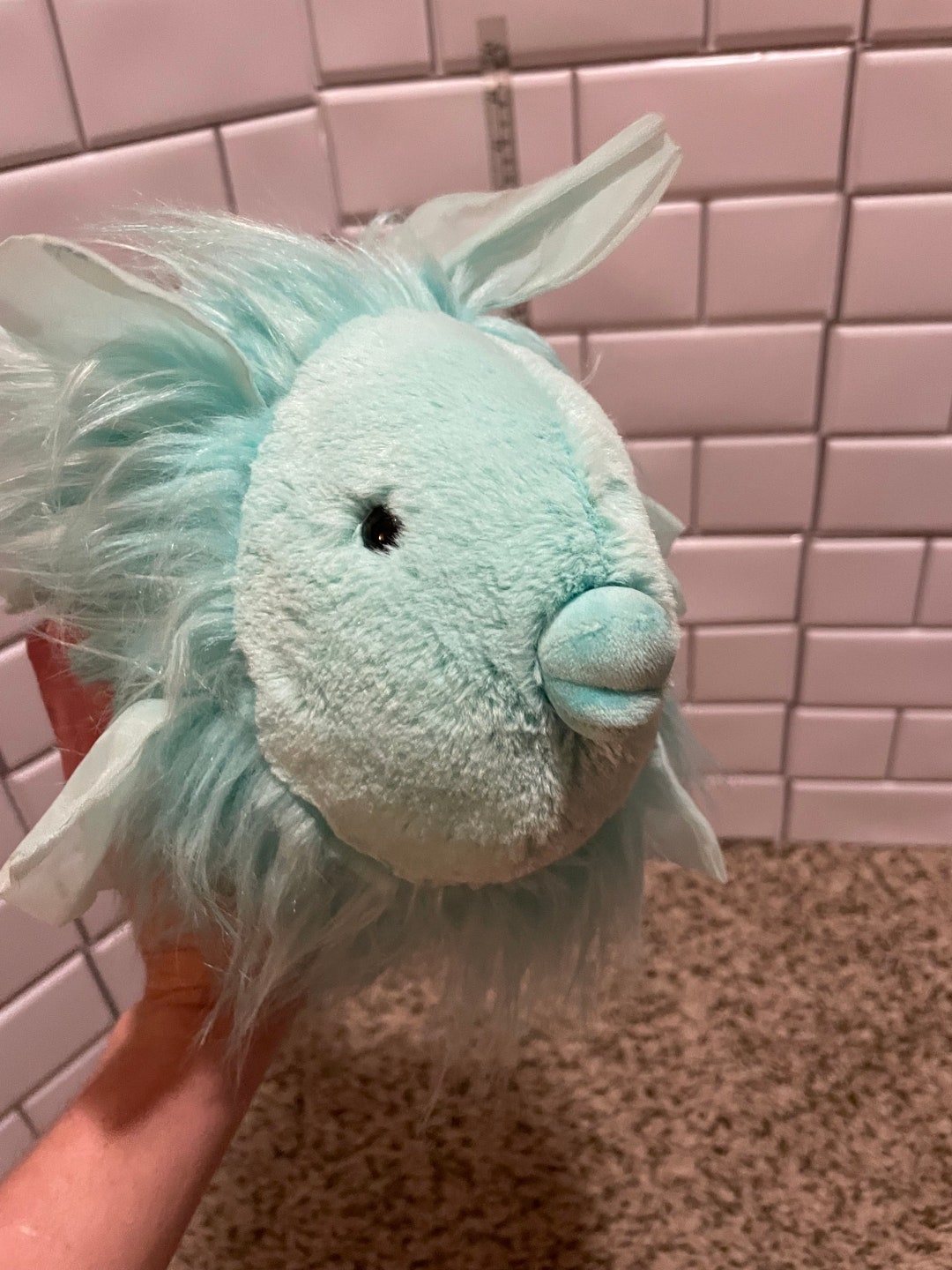 Jellycat Florrie Maflish Turquoise Fish Plush EUC - Etsy