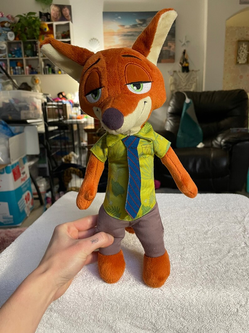 Disney Zootopia Fox Nick Wilde Plush - Etsy