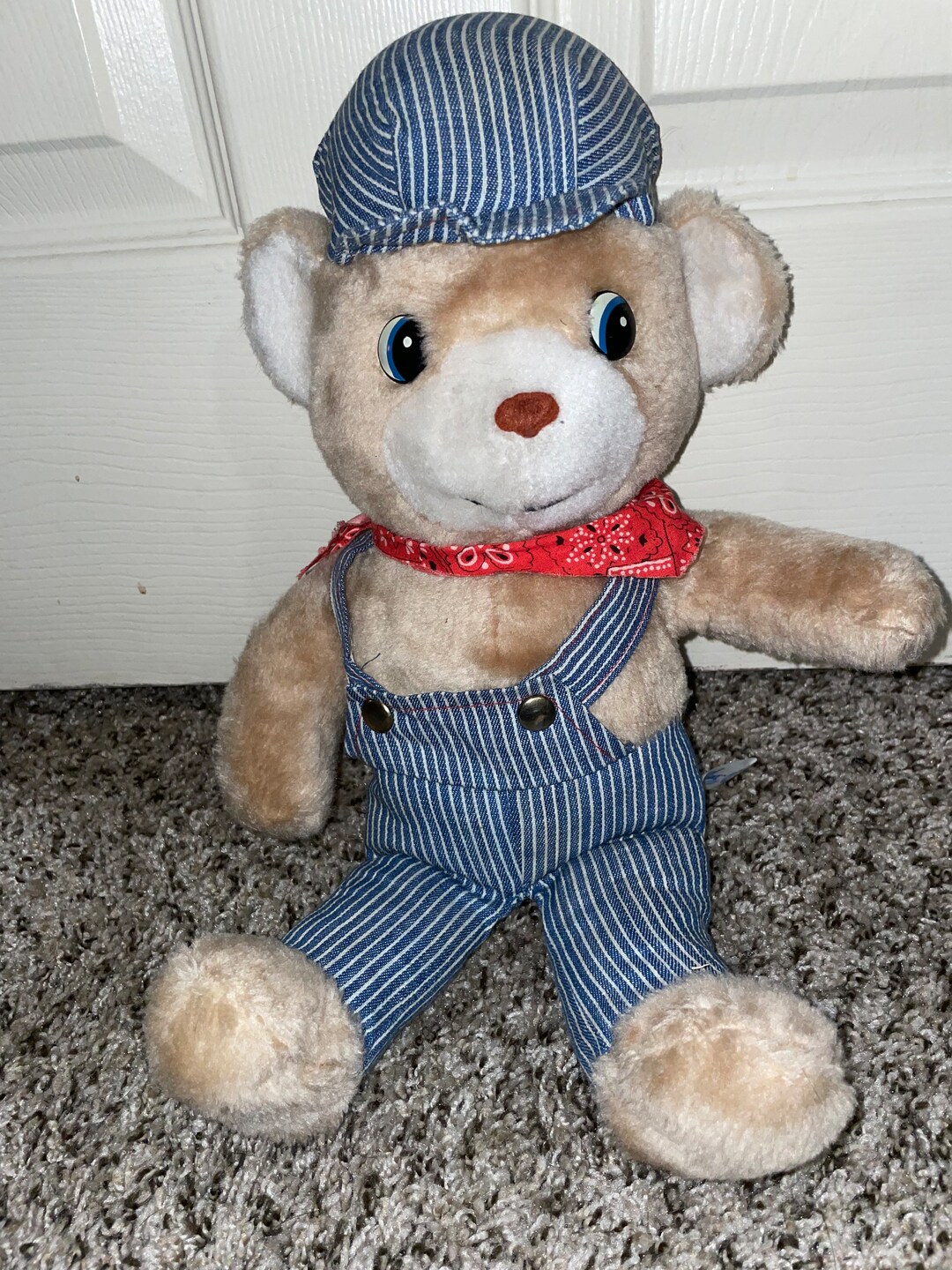 Knickerbocker Animals of Distinction Train Conductor Bear Plush Rare ...