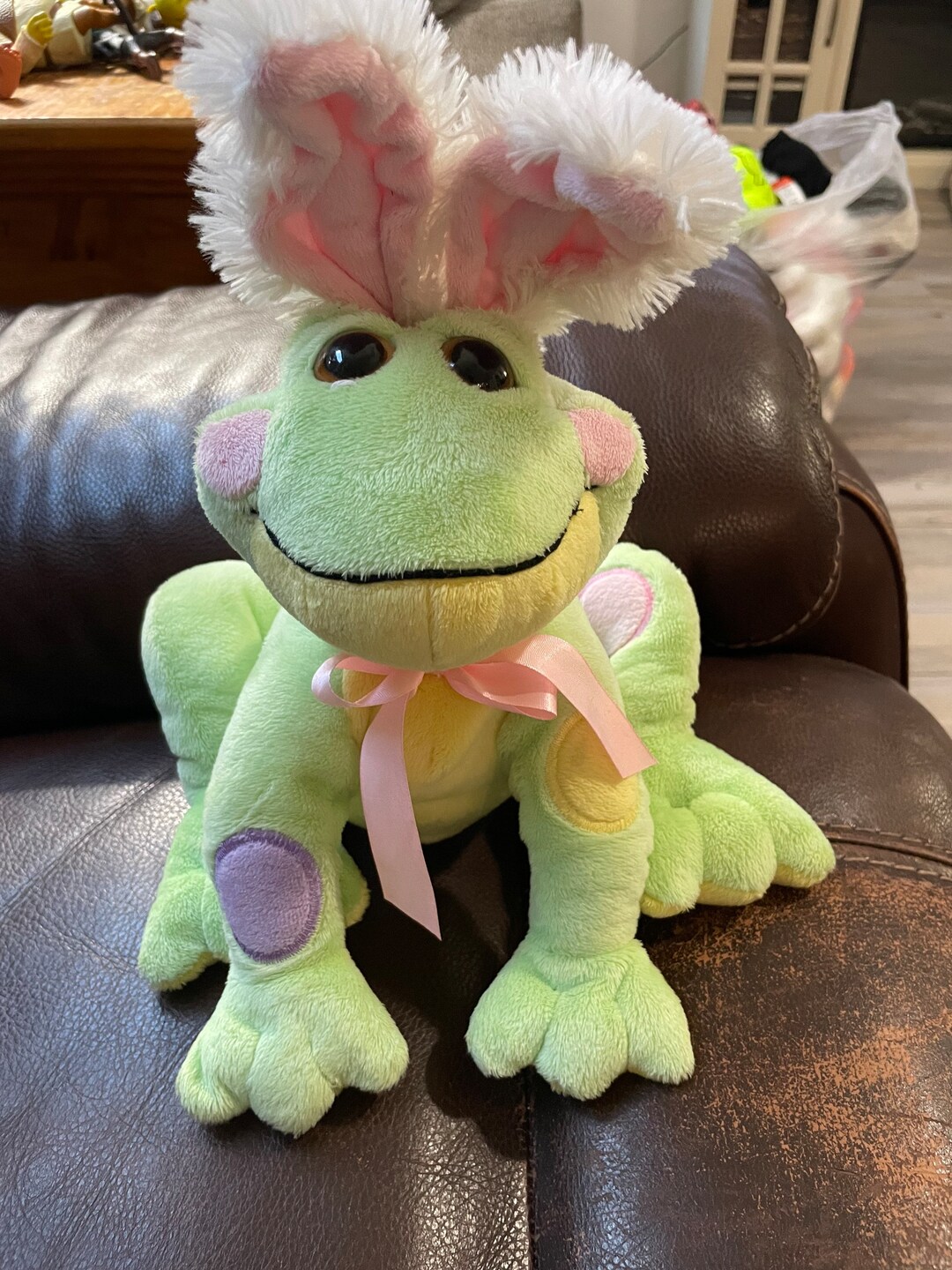 Ganz Easter Frog Bunny Rabbit Stuffed Animal - Etsy