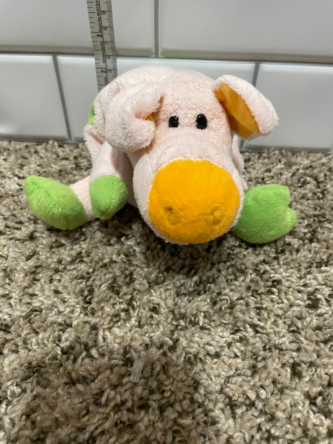 King Plush Colorful Pig Plush - Etsy