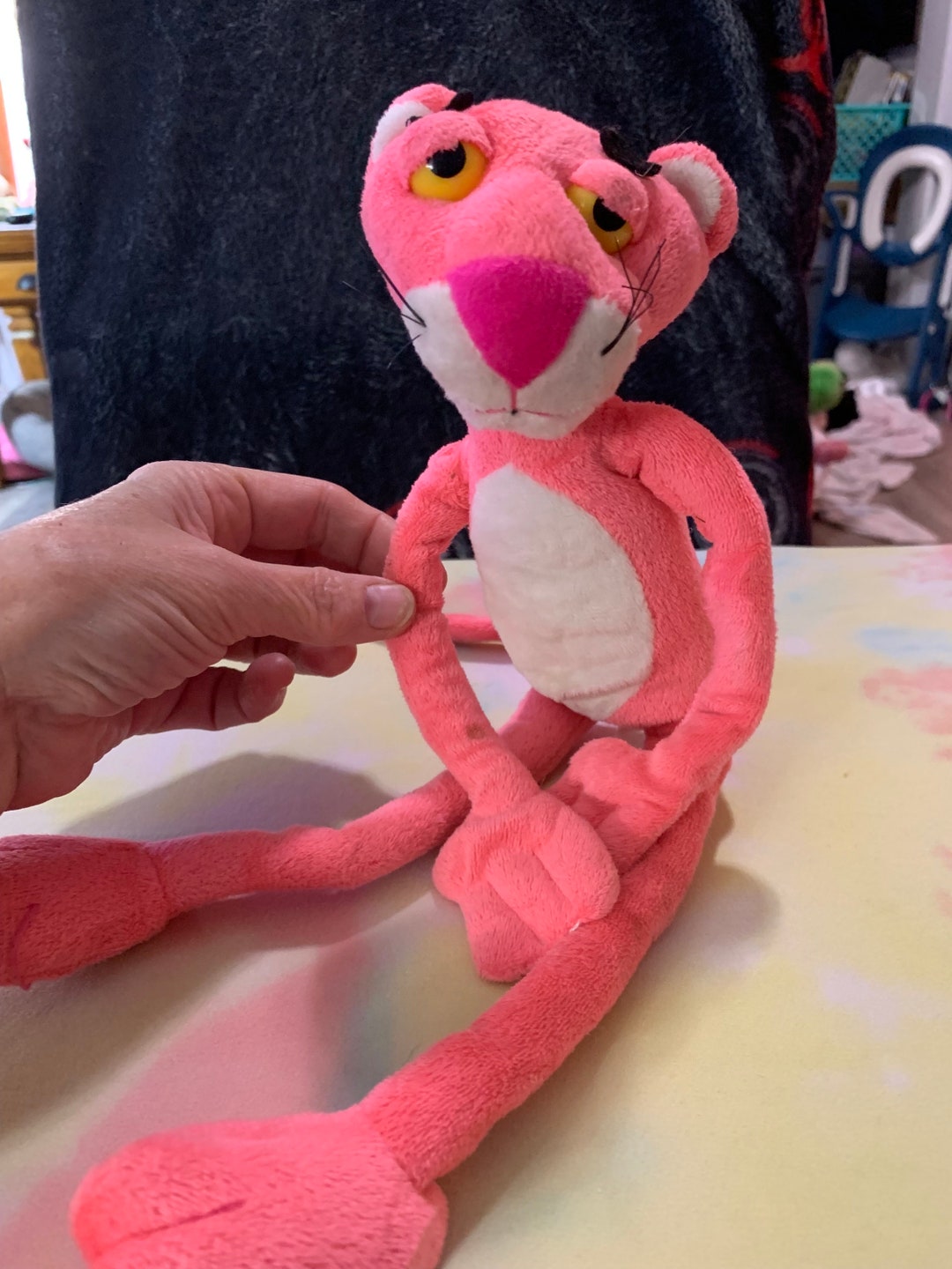 Sassy Long Thin Pink Panther Plush With Hang Loop - Etsy