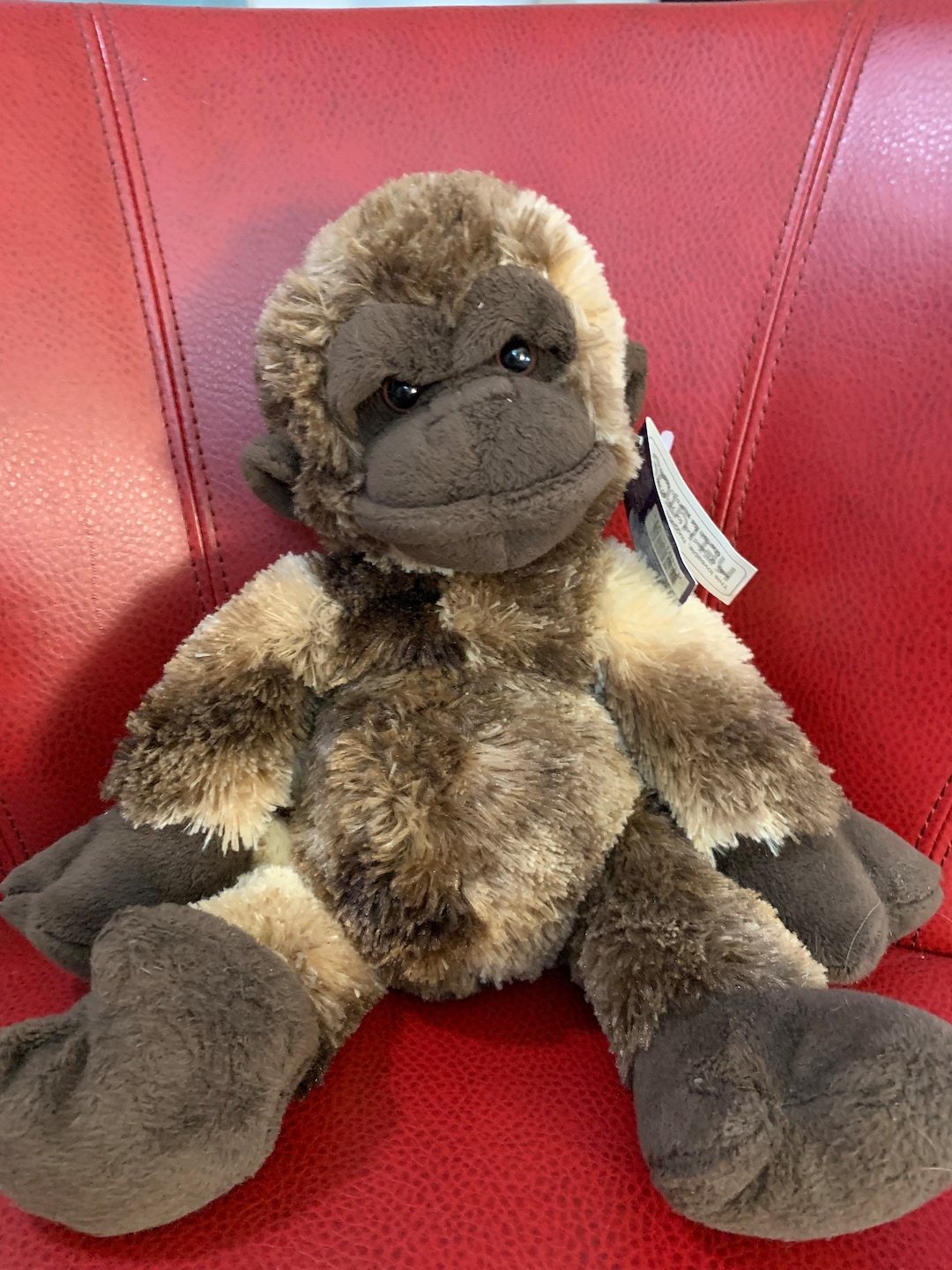 Kellytoy Brown Variegated Monkey Gorilla Chimp Plush. Vintage 1998 NWT ...