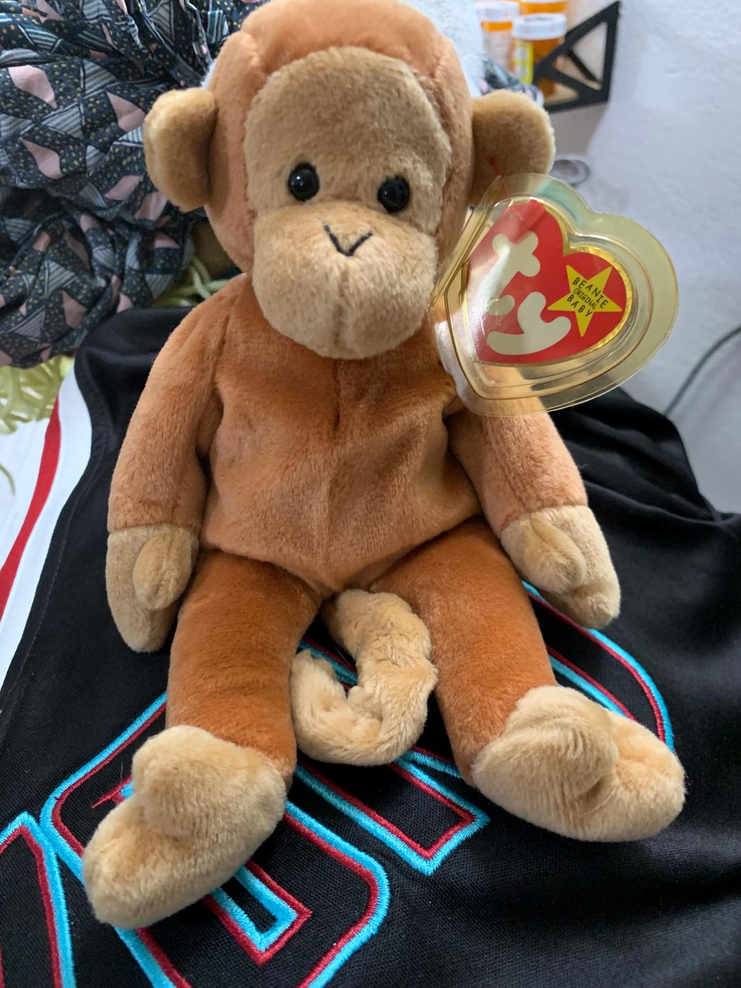 Ty Beanie Baby Bongo the Monkey Plush With Intact Hang Tag 1995 - Etsy