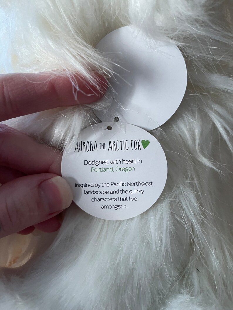 Portland Plush Arctic Fox Aurora Stuffed Animal Plush Toy - Etsy