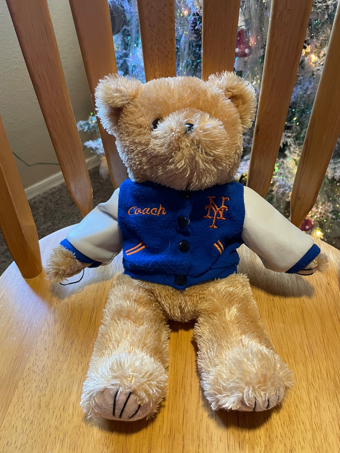 NY Mets Coach Teddy Bear Stuffed Animal Plush - Etsy