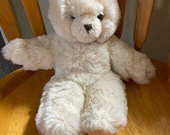 White Stuffed Bear - Etsy