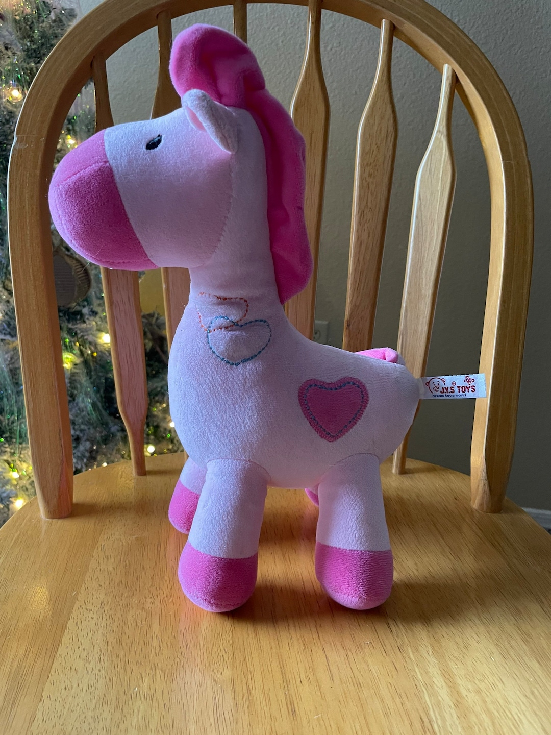 Pink Heart Giraffe Plush - Etsy