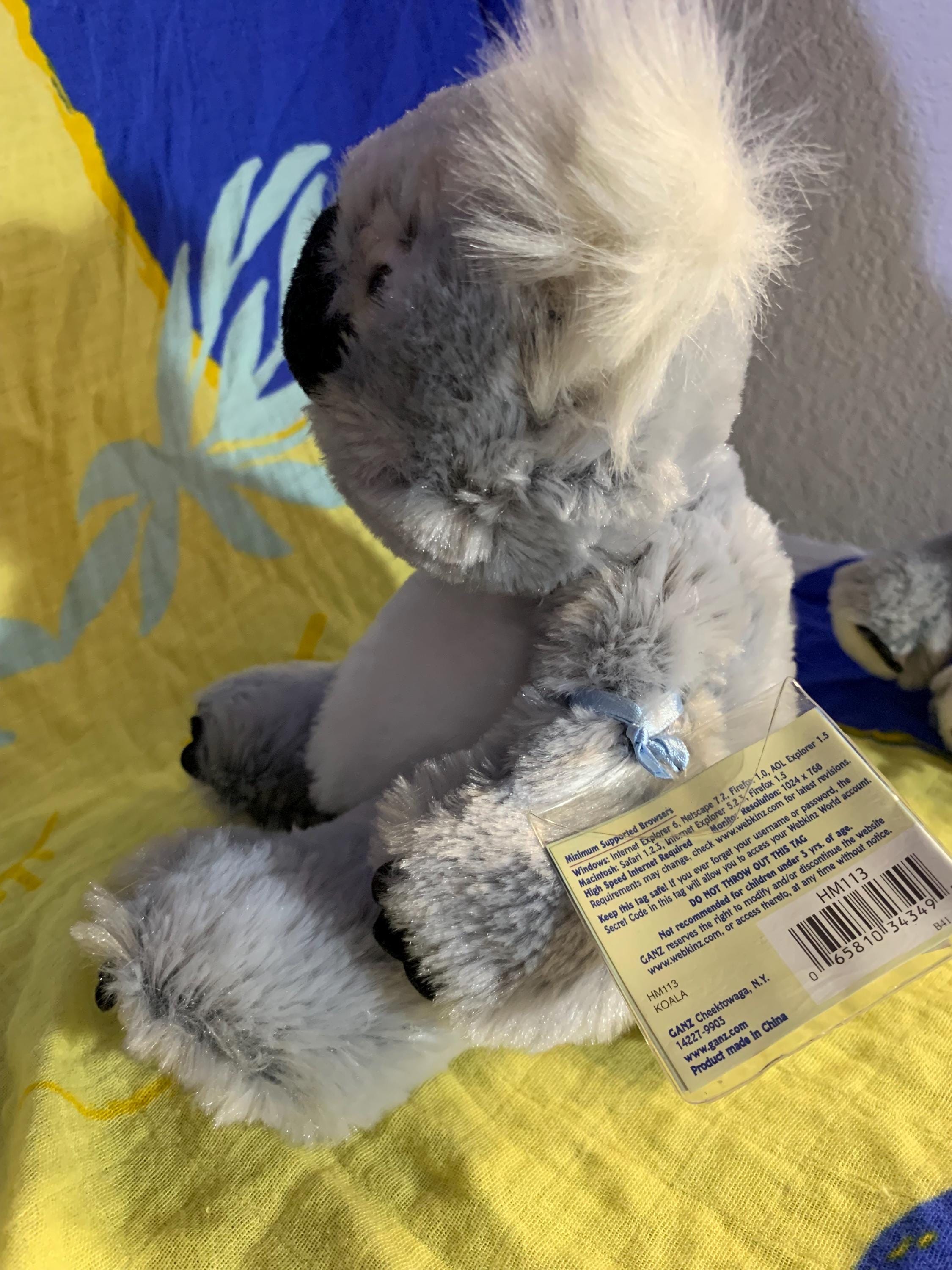 Webkinz Gray and White Koala Bear Plush Stuffed Animal. Sealed Code. - Etsy