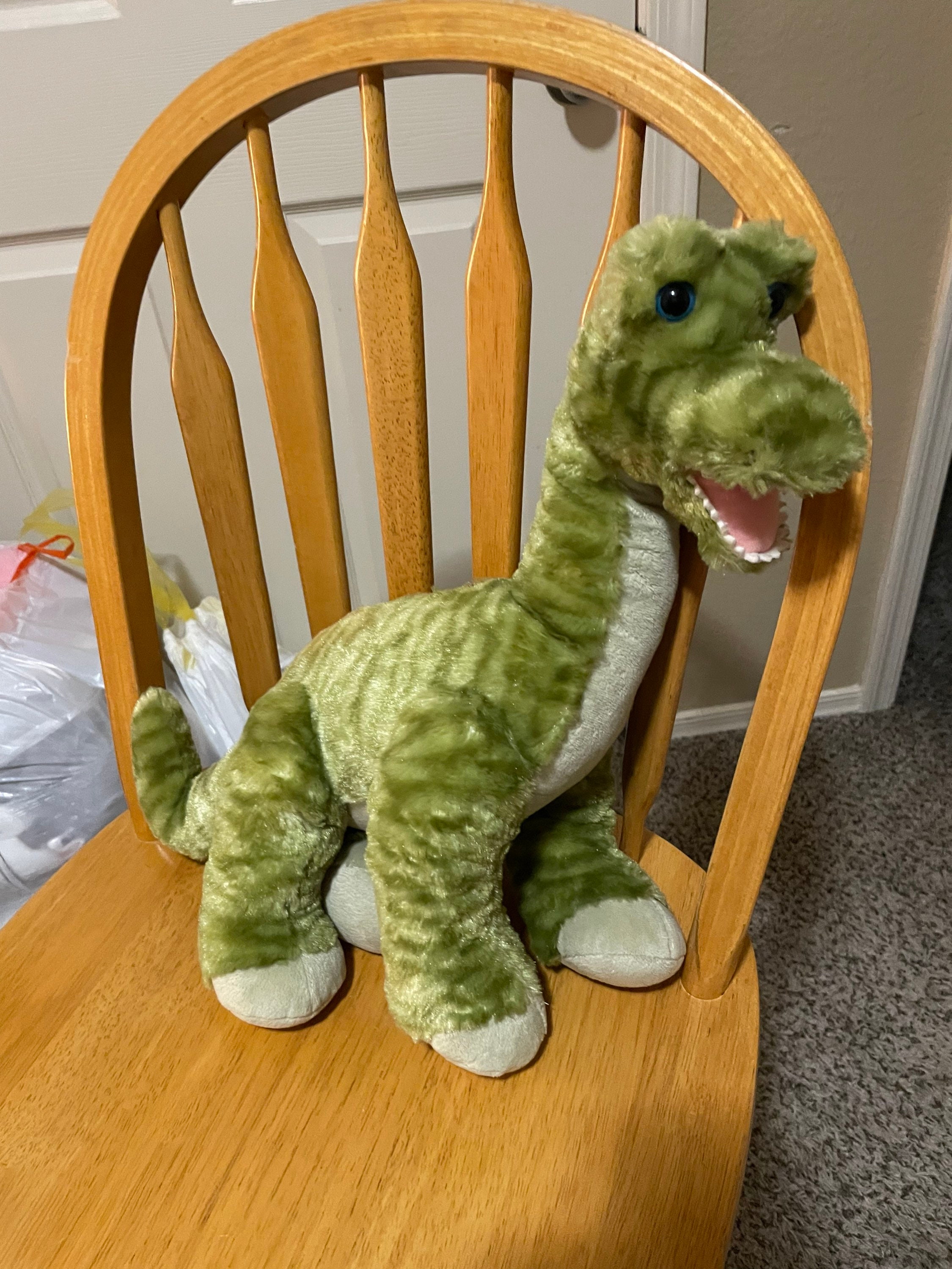 Build A Bear Green Striped Brachiosaurus Plush Dinosaur Stuffed Animal Etsy UK