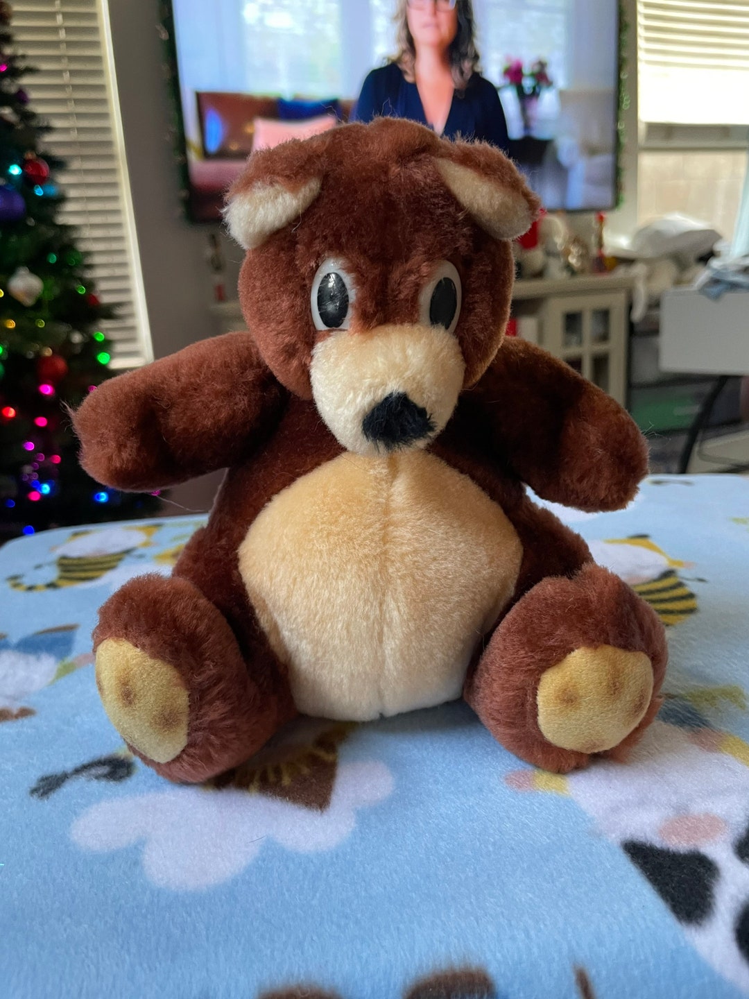 1982 Applause Garvy Teddy Bear Stuffed Animal Vintage Plush Toy 6.5 ...
