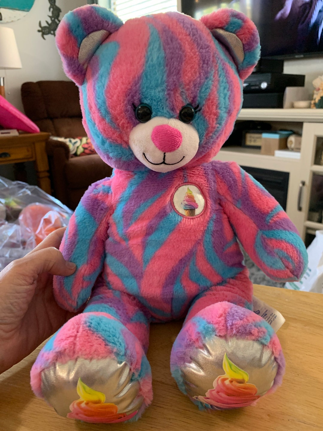 Build-a-bear Sweet Swirl Ice Cream Bear - Etsy