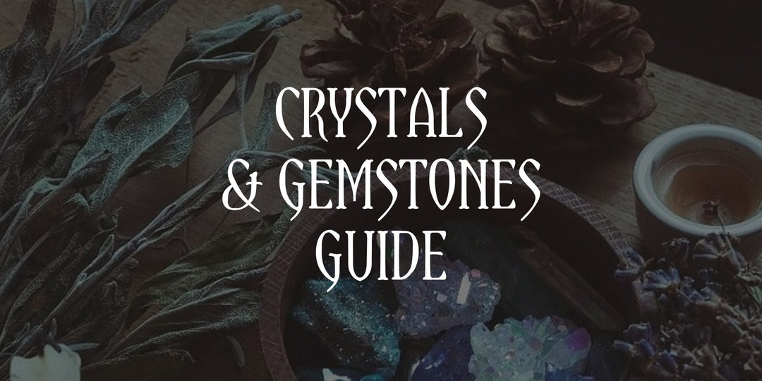 Crystals & Gemstones Guide, Downloadable, Basics, PDF File, Spiritual ...