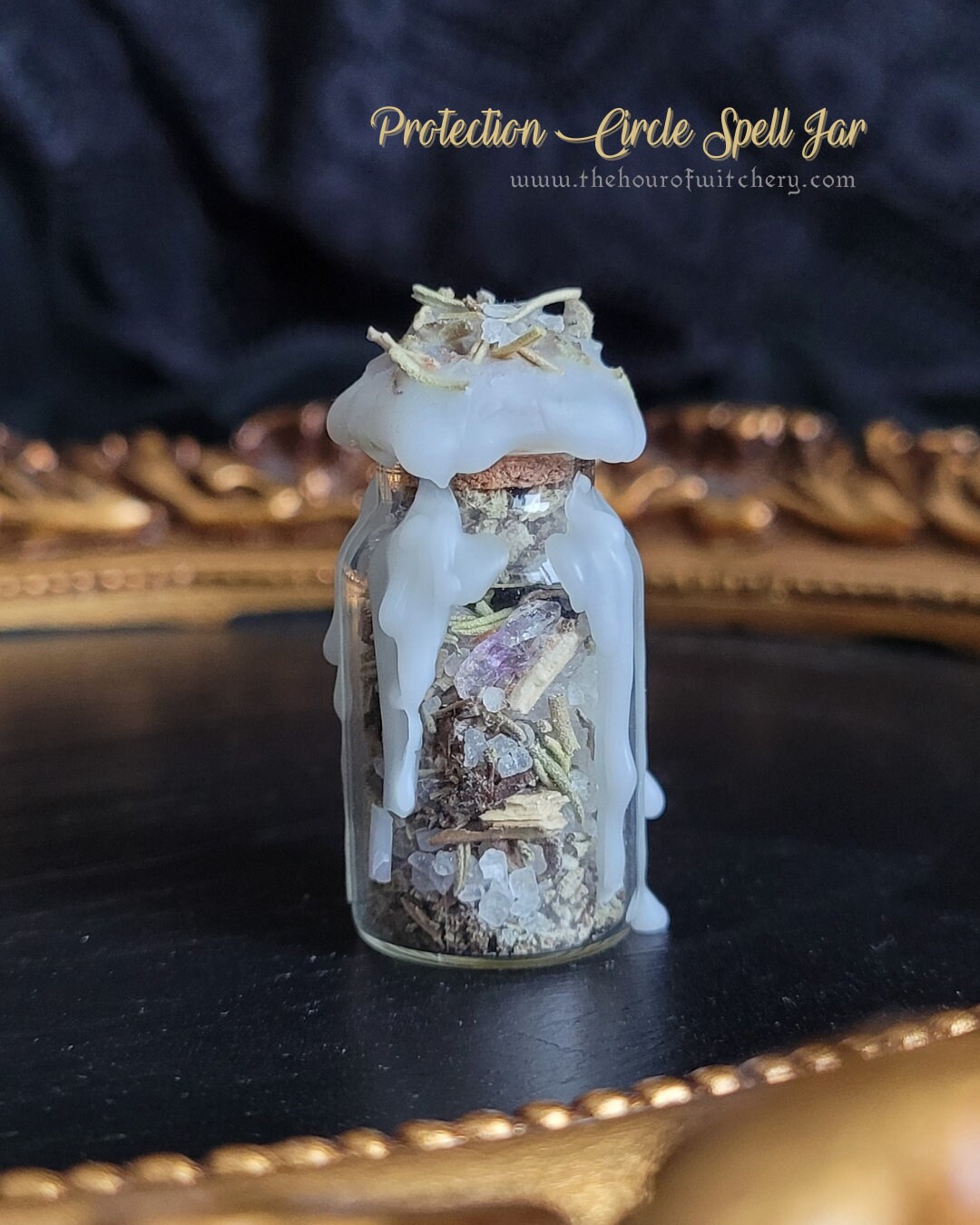 Protection Circle Mini Spell Jar Spell Craft Witchcraft Ritual Spell ...