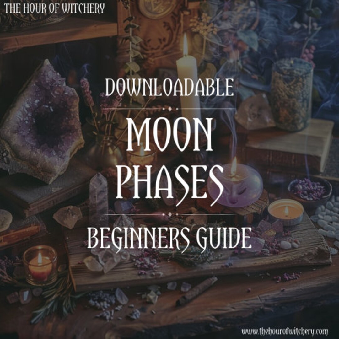 Moon Phases Guide, Downloadable, Basics, PDF File, Spiritual Journey ...