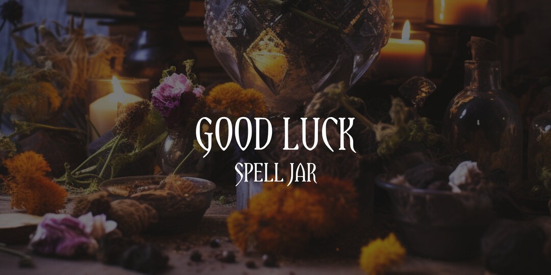 Good Luck Spell Jar DIY Downloadable | Do It Yourself Spell Jar | Spell ...