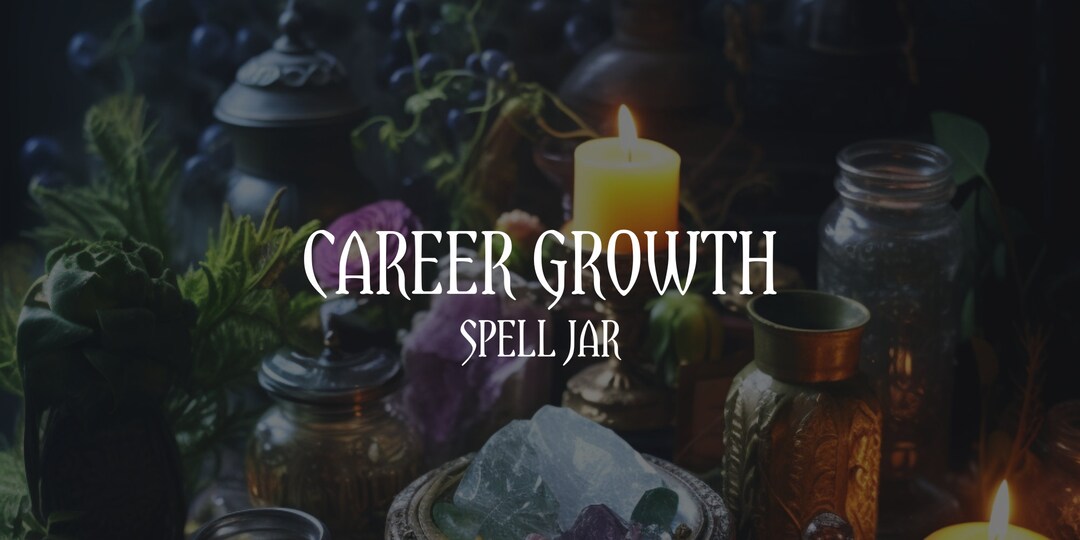 Career Growth Spell Jar DIY Downloadable | Do It Yourself Spell Jar ...