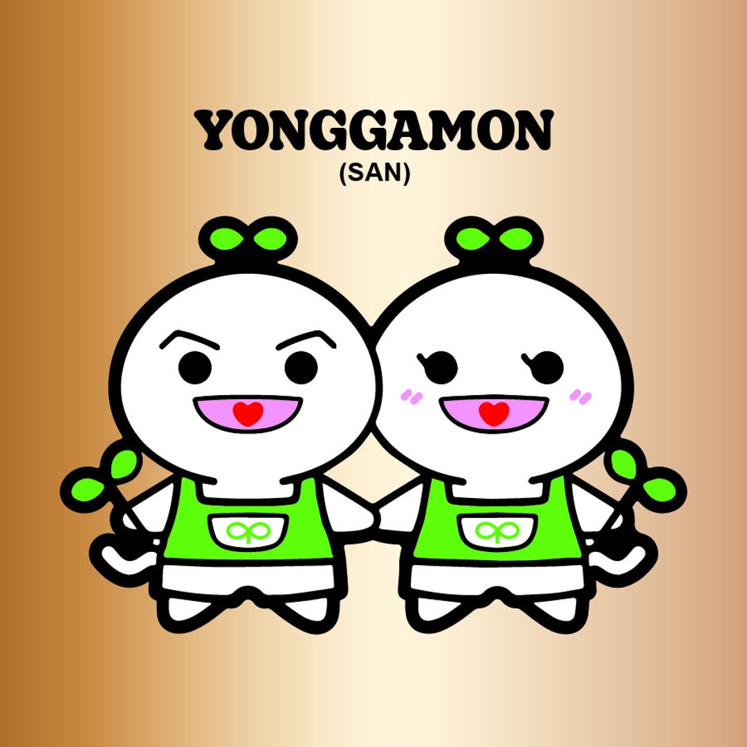 ATEEZ YONGGAMON san's Teez-mon Atiny Hehetmon - Etsy