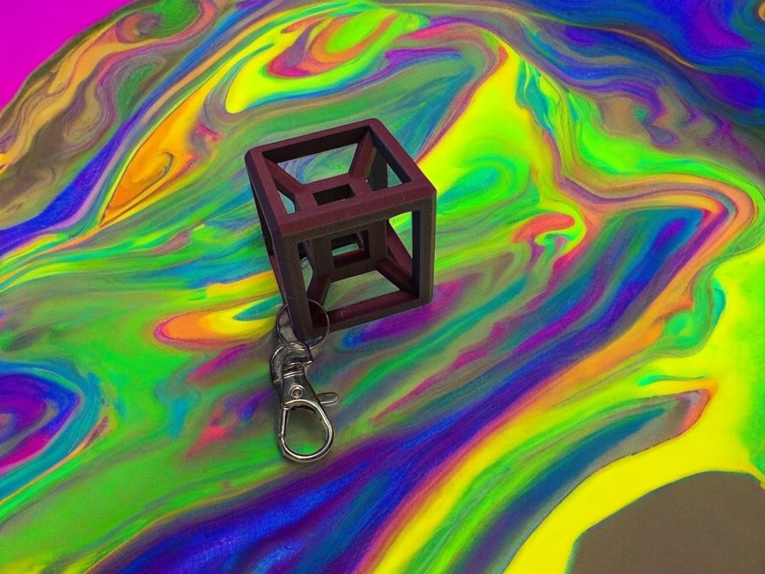 Tesseract Keychain! Inspired by Subtronics! 3D Printed! - Etsy
