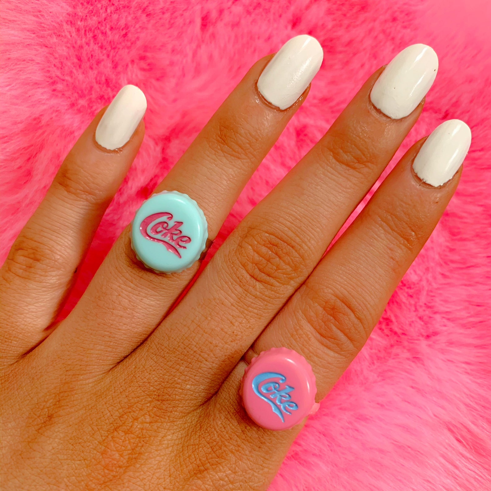 Coca Cola ring Diet Coke Y2K Ring Rings 90s Statement Chunky | Etsy