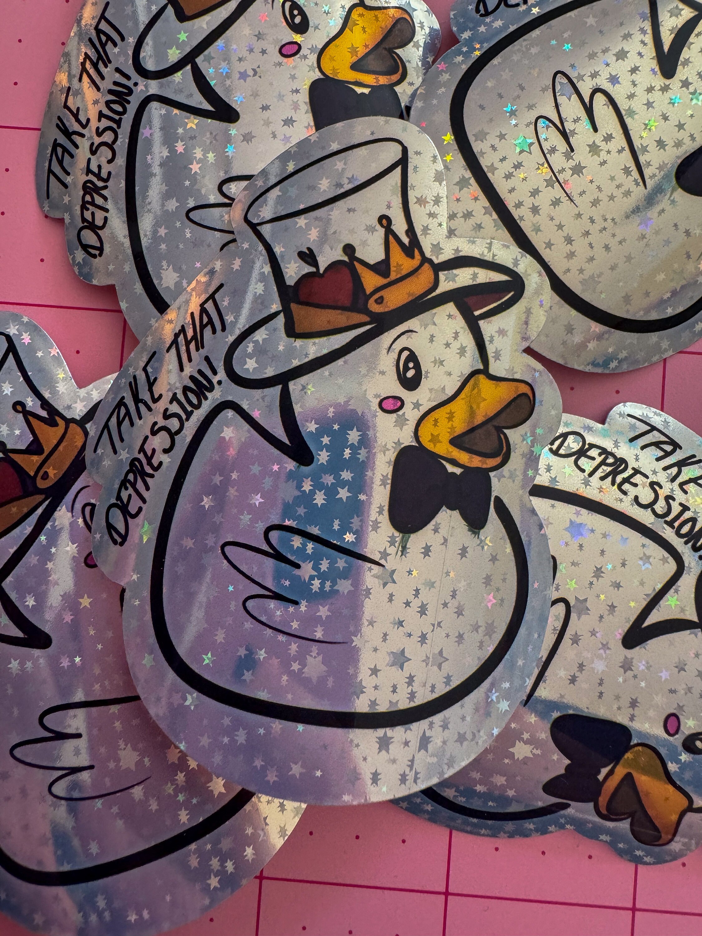 Lucifer Depression Duck Sticker - Etsy