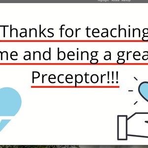 Nurse Preceptor Thank You Card - Etsy