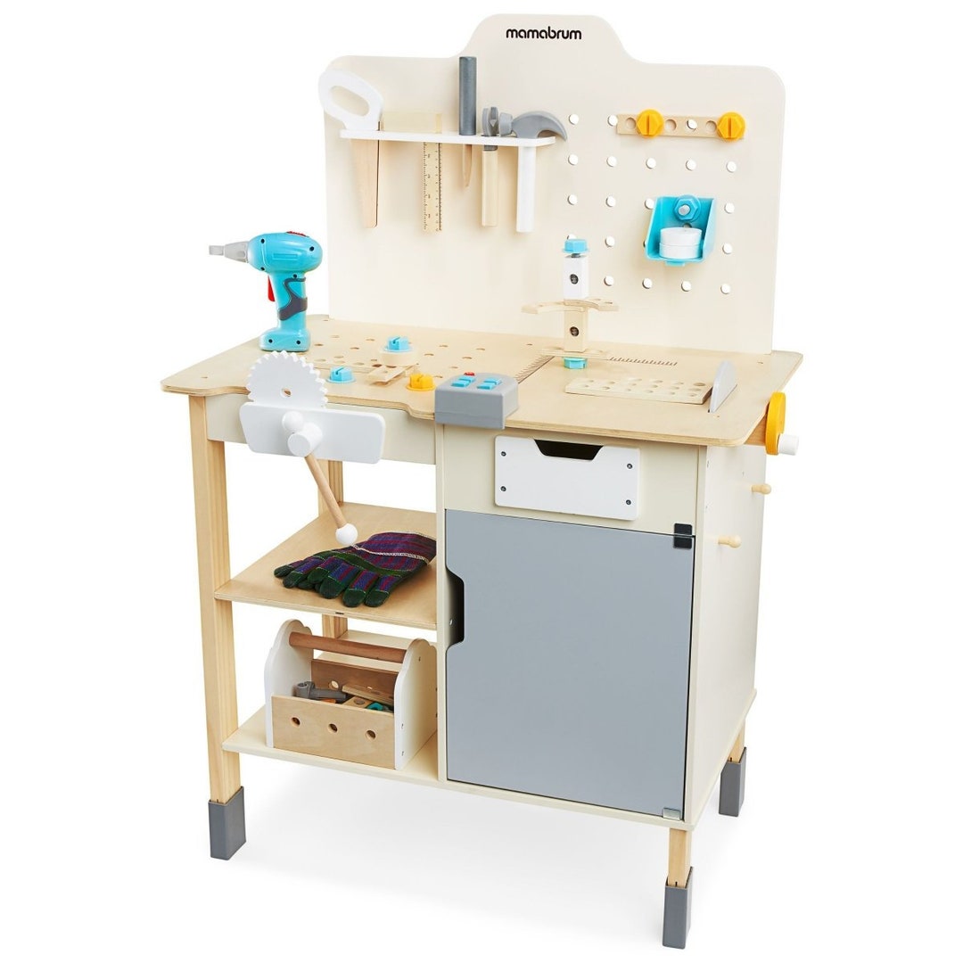 Wooden Workbench Workbench Set for Kids Toy Workbench Child - Etsy