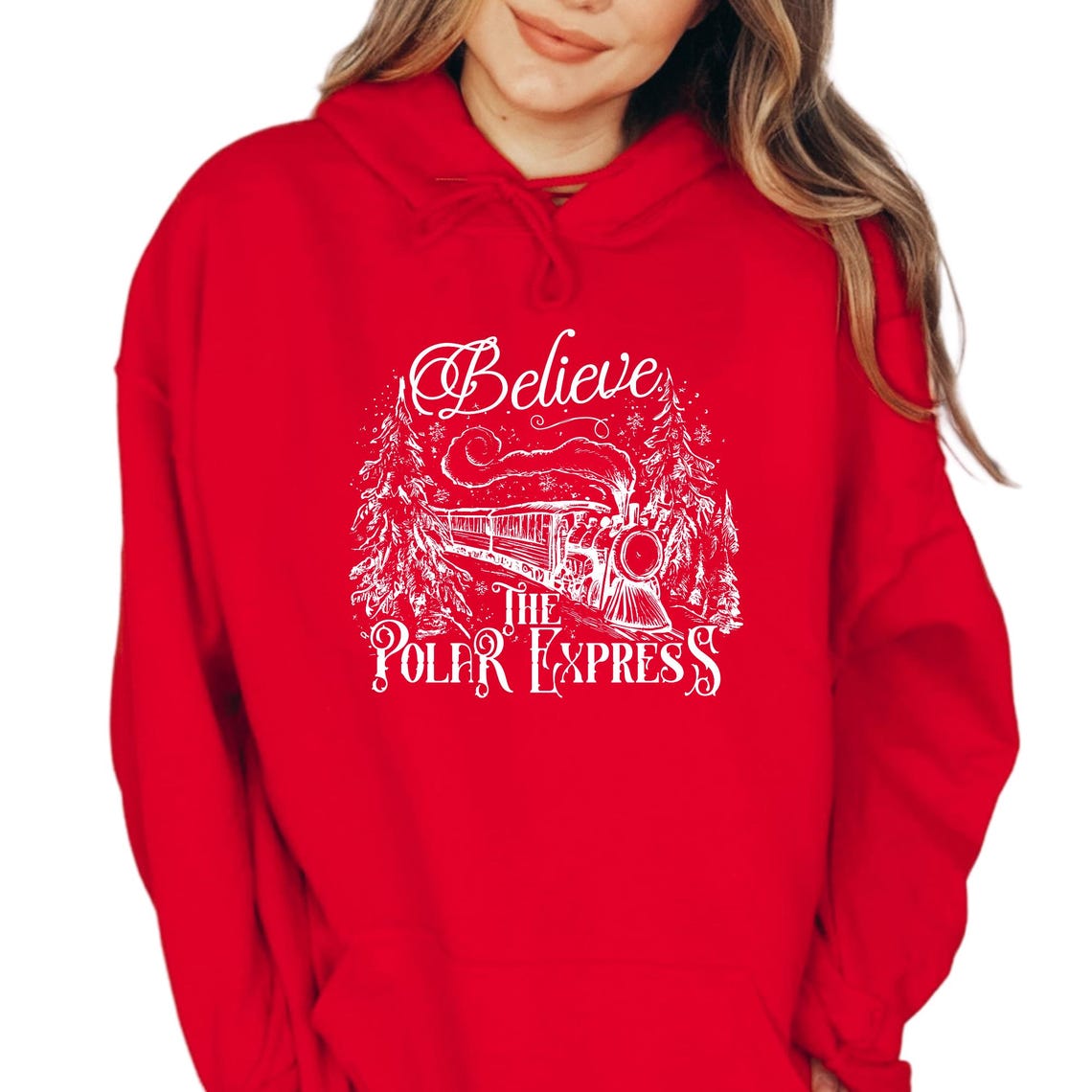 Believe the Polar Express Sweatshirt, Funny Christmas Hoodie, Polar ...