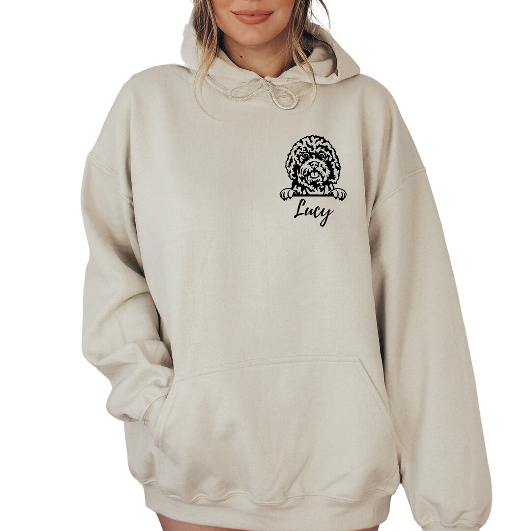 Custom Hoodie for Cavapoo Owner, Cavapoo in Pocket, Gift for Cavapoo Lover, Personalized Dog ...