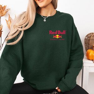 Red Bull Logo in Pocket Sweatshirt, Red Bull Energy Drink Hoodie, Gift ...