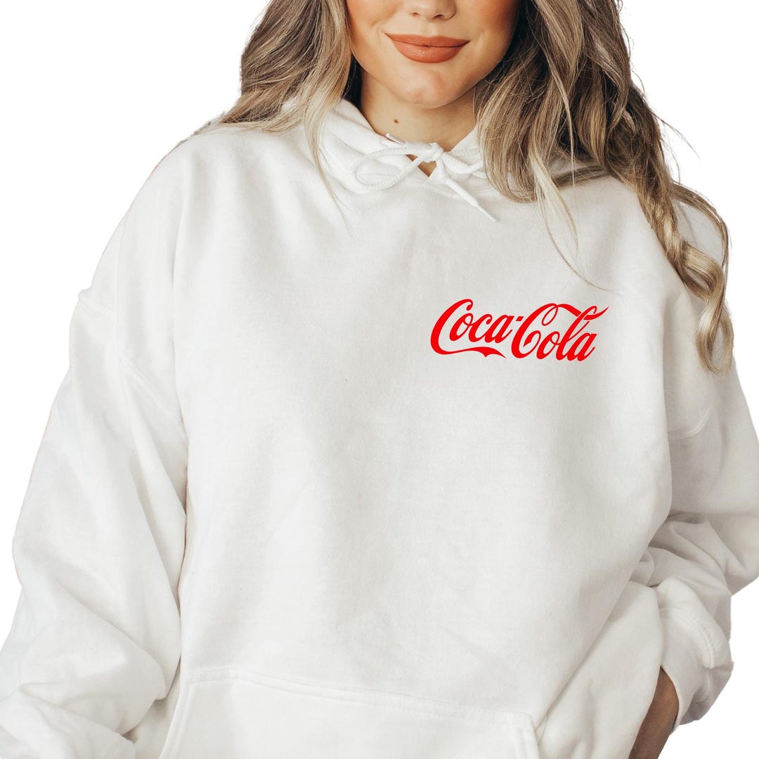 Coca Cola Logo in Pocket Sweatshirt, Gift for Coca Cola Lover, Coca ...