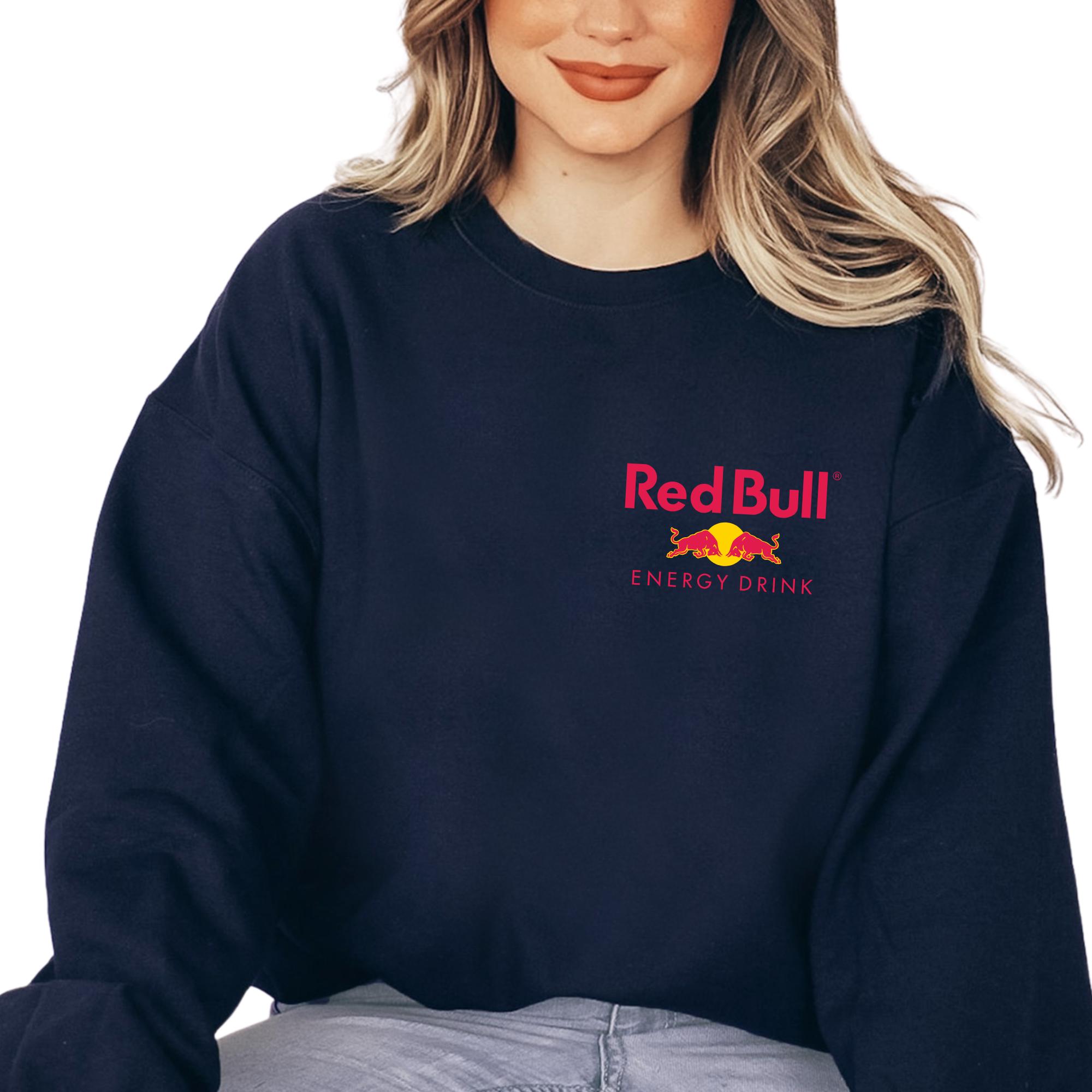 Red Bull Logo in Pocket Sweatshirt, Red Bull Energy Drink Hoodie, Gift ...