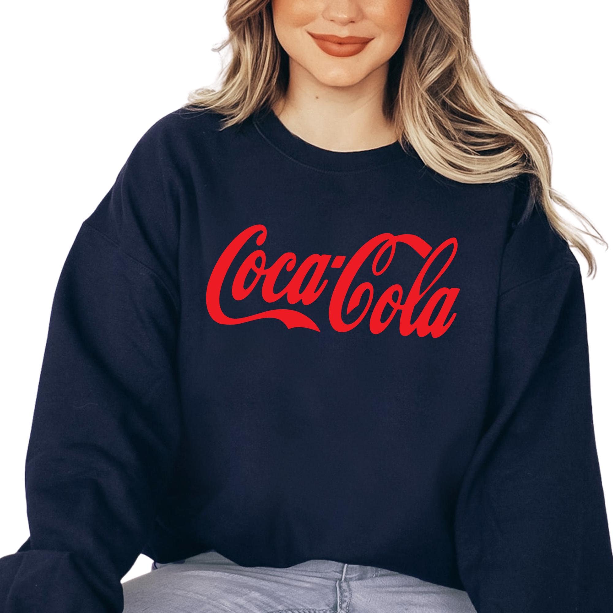 Coca Cola Logo Sweatshirt, Gift for Coca Cola Lover, Coca Cola ...